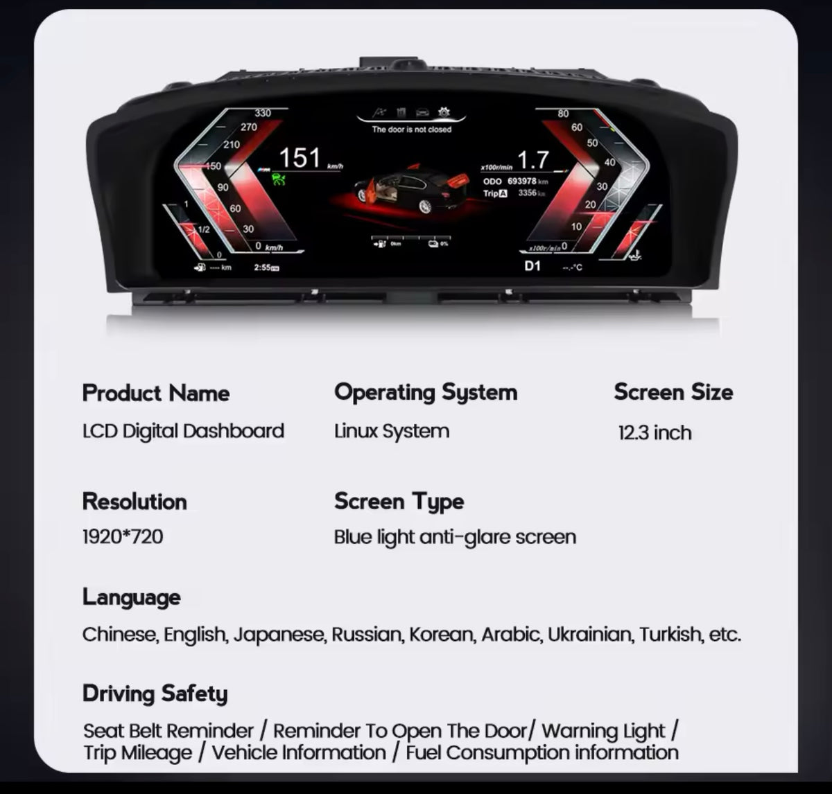 BMW E65 E66 Digital Dash – DXTuning