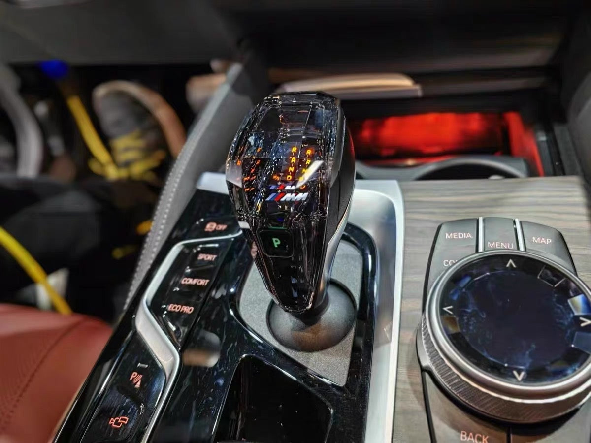 Crystal Gear shifter ( start stop button + Idrive wheel ) whole set fo ...