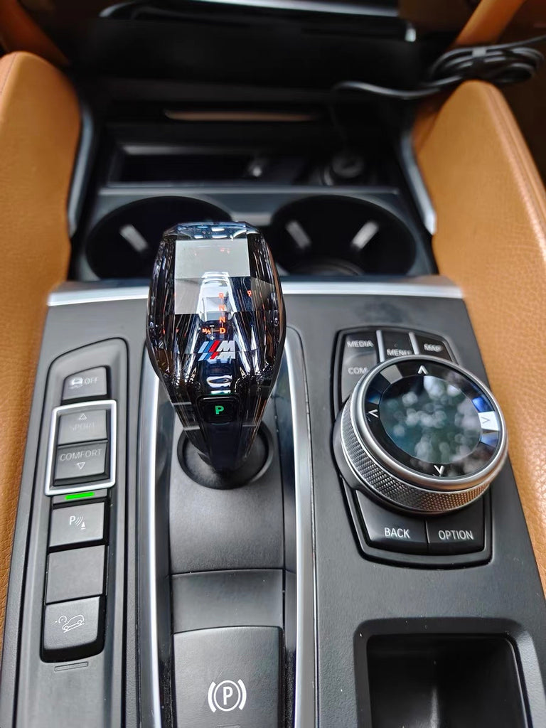 Crystal Gear shifter ( start stop button + Idrive wheel ) whole set fo ...