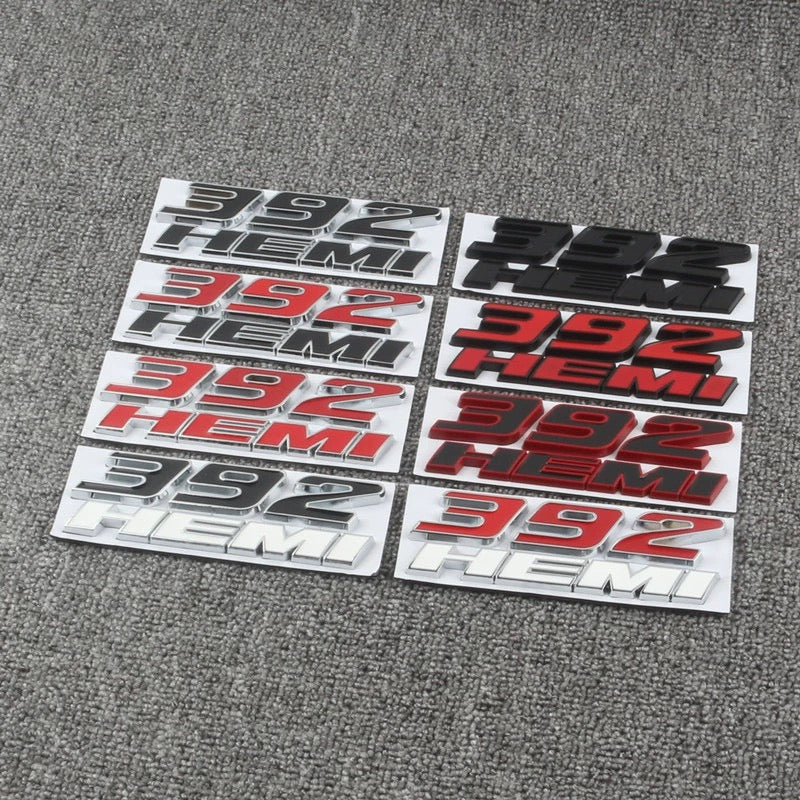 Aluminum HEMI 329 logo – DXTuning