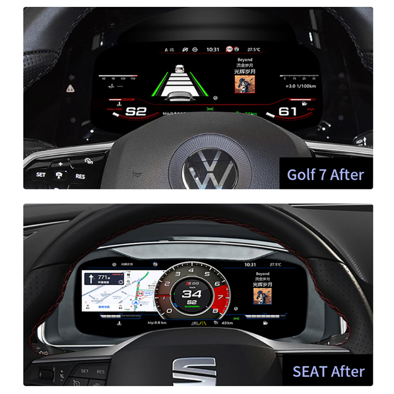 Dashboard For VW B8 PASSAT CC golf 7 GTI Variant Car LCD Instrument P – DXTuning