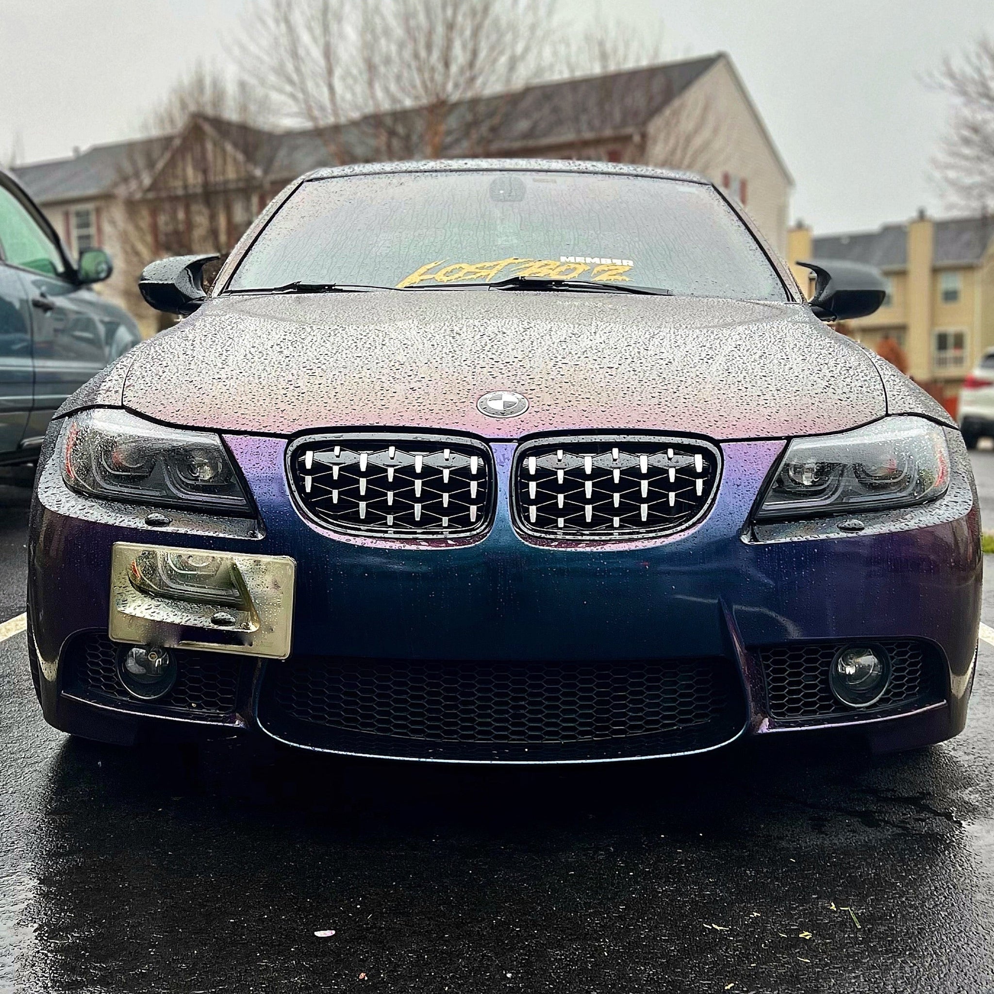 G20 Style Front Grille Diamond Mesh for BMW E90/E91 LCI 3-series – DXTuning